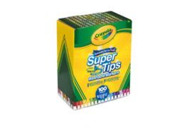 Rotuladores Crayola Supertips 100 Colores Surtidos | Librería Online ...